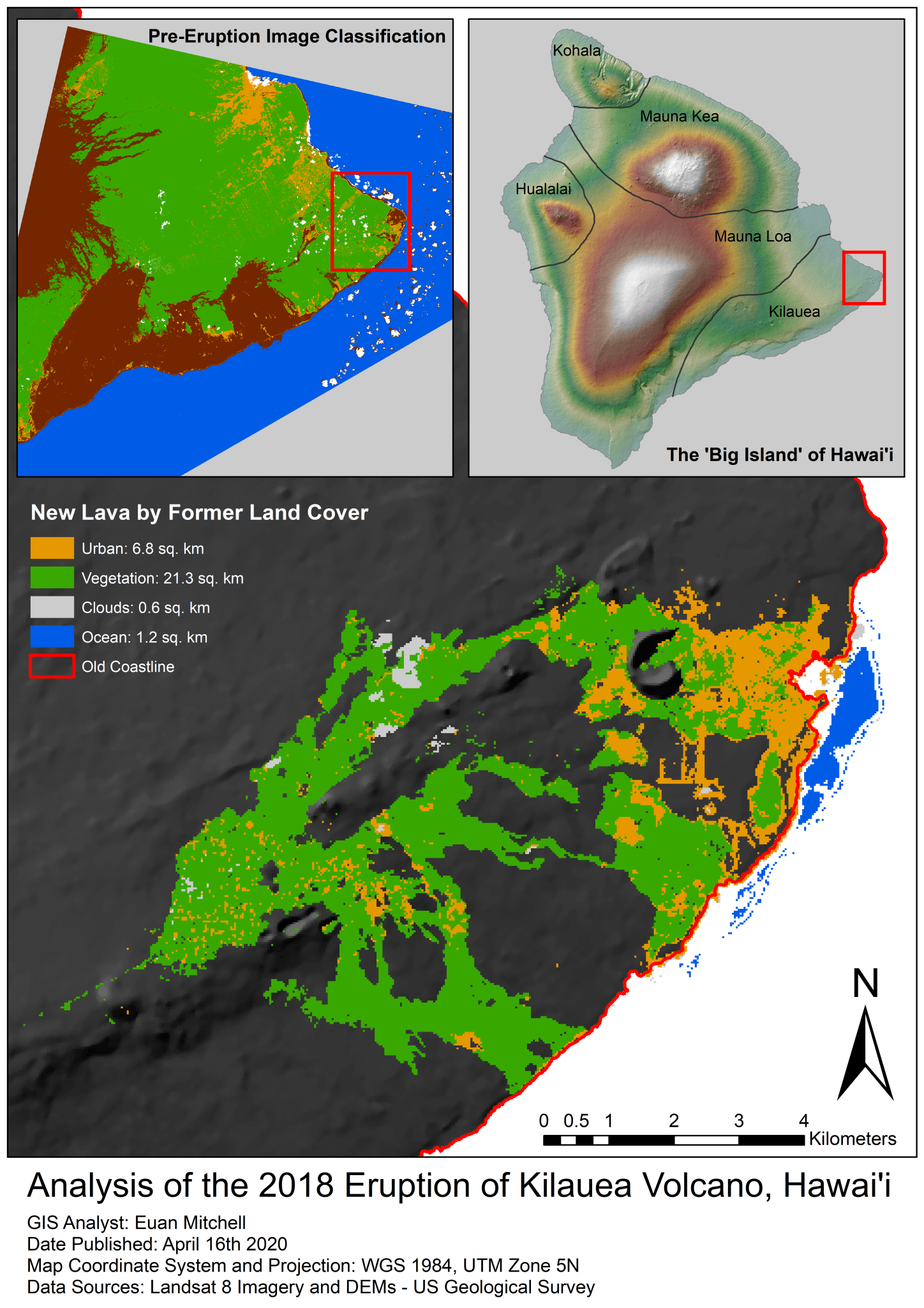 The 2018 ‘Puna’ Eruption of Kilauea – Euan's GIS Projects